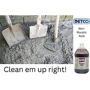 Crete Away Concrete Remover from Trucks, Mixers and Construction Equipment Mortar Grout and Stucco - Non Hazardous (1 Gallon)
