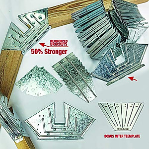 EZBUILDER 70187 Peak Style Shed Instant Framing Kit, 7'x8', Brown