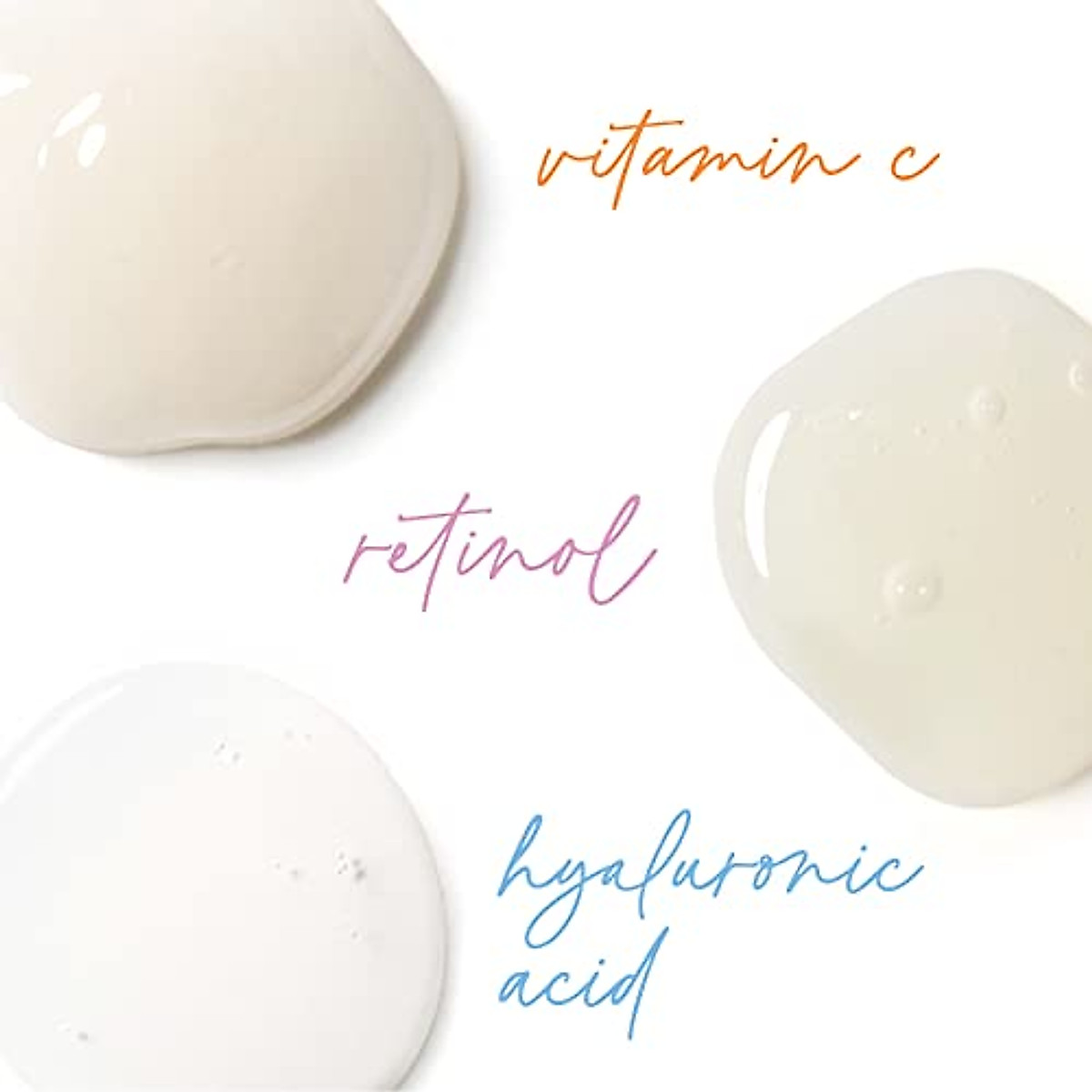 Tree of Life Vitamin C Serum, Retinol Serum and Hyaluronic Acid Serum for Brightening, Firming, and Hydrating for Face; Total Skin Reset Day & Night, 3 Count x 1 Fl Oz