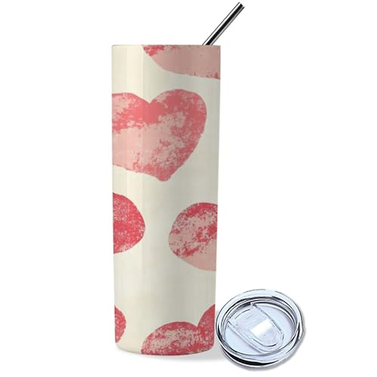 Medpol love kisses valentines insulated tumblers coffee cup Gift，love kisses valentines Drinking Glasses-Tea Cup-Coffee Mug tumbler with lid and straw 20 oz insulated tumbler cups