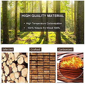 Outsunny Wooden Rocking Chair, Adirondack Rocker Chair w/Slatted Design, and Oversize Back, Outdoor Rocking Chairs with Wagon Wheel Armrest for Porch, Poolside, and Garden, Brown