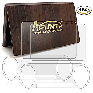 AFUNTA Screen Protectors Compatible Sony PlayStation Vita 2000 with Back Covers, 2 Pack (4 Pcs) Tempered Glass for Front Screen and HD Clear PET Film Compatible The Back, PS Vita PSV 2000