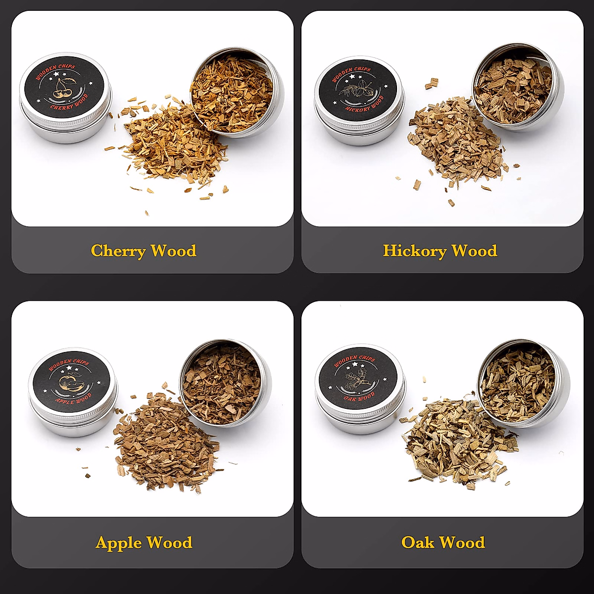 Cocktail Smoker Kit with Torch & 4 Flavors Wood Smoker Chips, iTayga Ceramics Whiskey Smoker Kit for Cocktails, Whiskey, Drinks, Bourbon - Unique Gifts for Men/Father/Husband/Friends(No Butane)