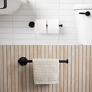 Aviano Hardware | Wall Mounted Metal Paper Towel Holder | Roll Organizer for Kitchen | Hanging Paper Towel Holder | Napkin Holder (Chrome)