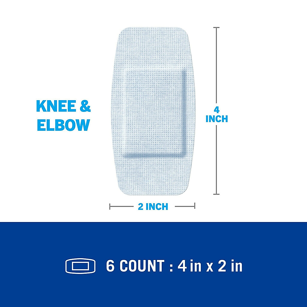 Nexcare Strong Hold Pain Free Removal Bandages For Knee And Elbow, 6 Count