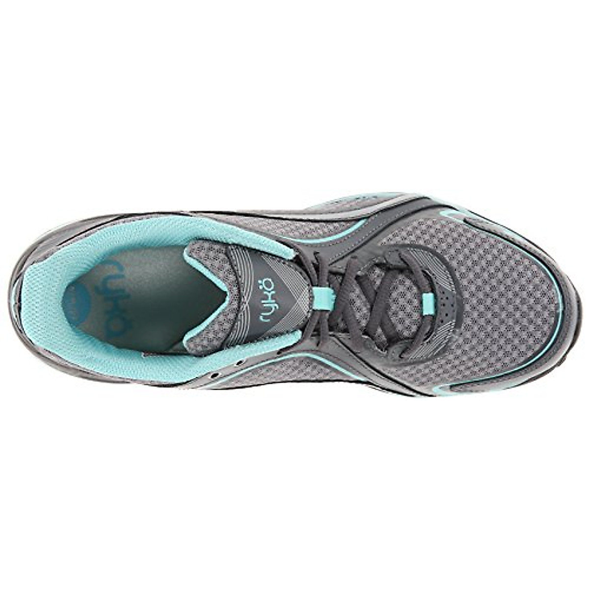 Ryka Women's Sky Walk Walking Shoe, Frost Grey/Aqua Sky/Iron Grey, 9.5 M US