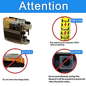 LCL Compatible Ink Cartridge Replacement for Brother LC109 LC109BK LC105 XXL 2400 Pages Super High Yield MFC-J6520DW J6720DW J6920DW (4-Pack Black )