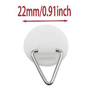 GWYAN 50 Pcs Plate Pasting Hook Plastic Hanging Plate Hook Self Adhesive Hooks for Board Images、Wall Art Decoration