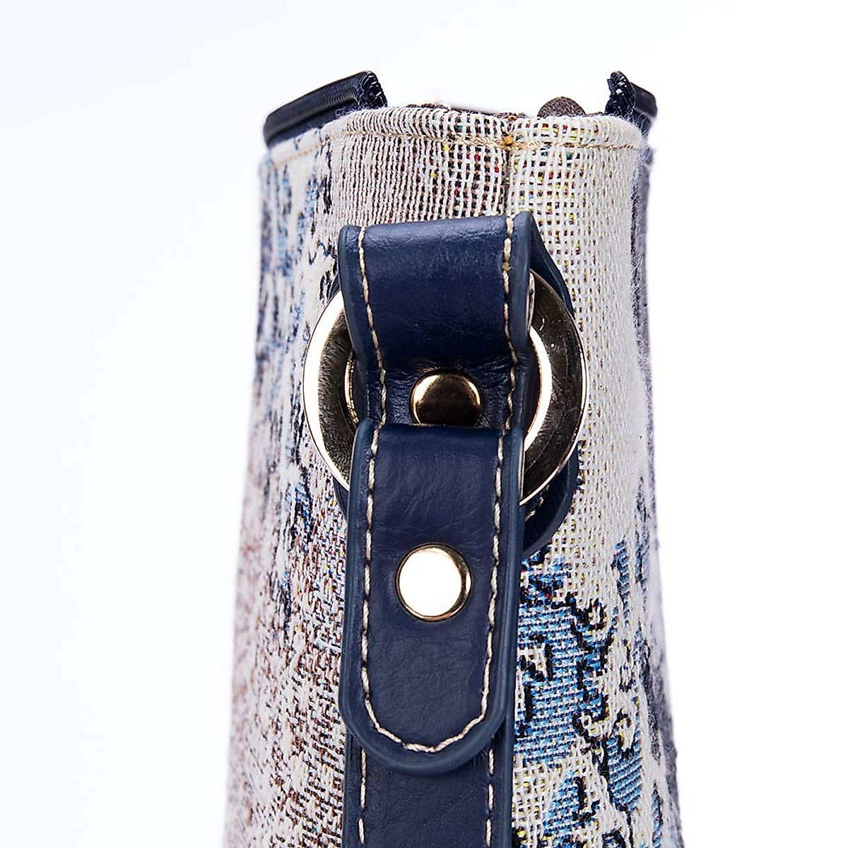 Signare Tapestry Crossbody Bag Shoulder Purse for Women In Hokusai Great Wave off Kanagawa Design (XB02-ART-JP-WAVE)