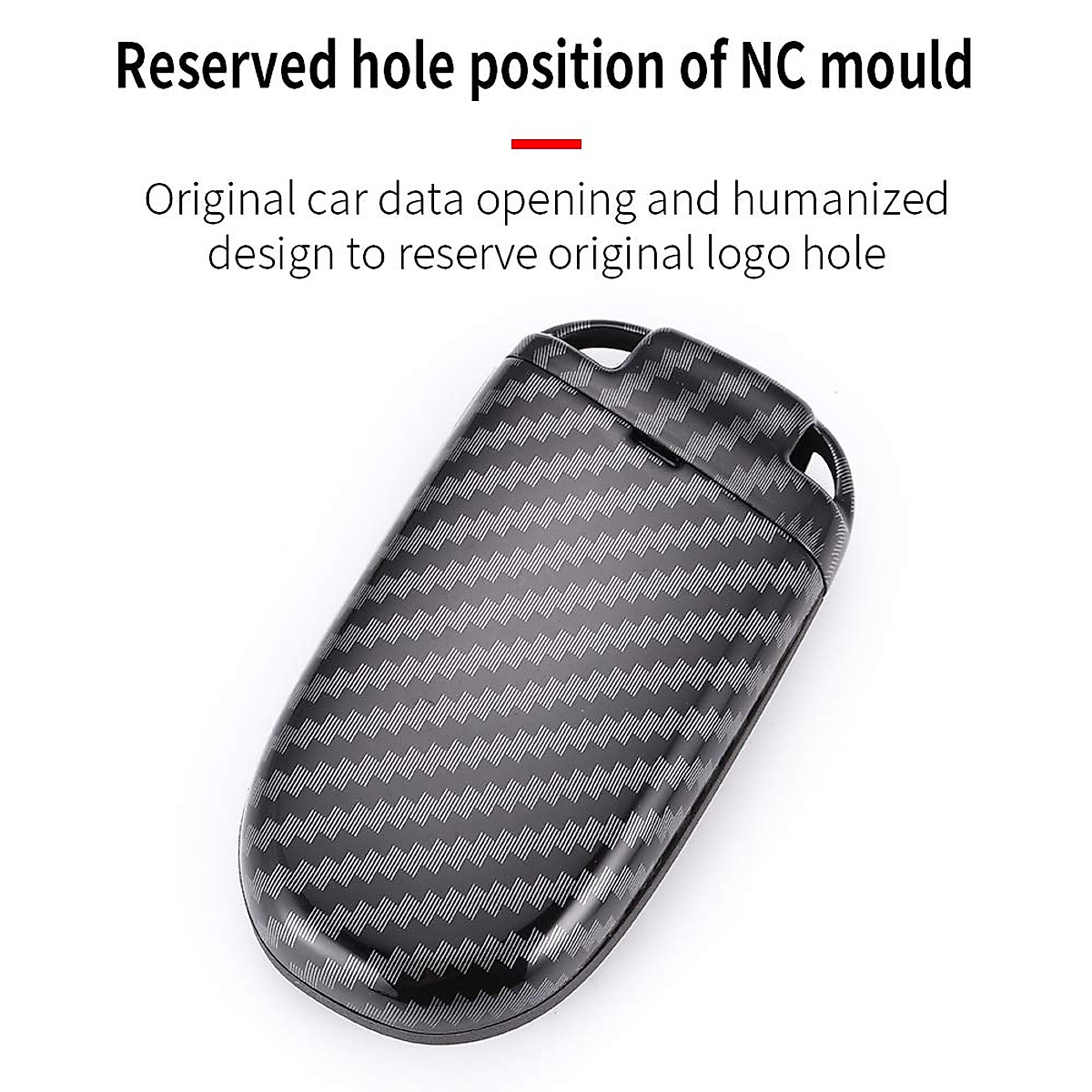 WFMJ Black Carbon Fiber + Silicone Button Smart Remote 5 Buttons Key Fob Cover Case Shell Fob for Jeep Grand Cherokee Dodge Challenger Charger Dart Durango Journey Chrysler 300