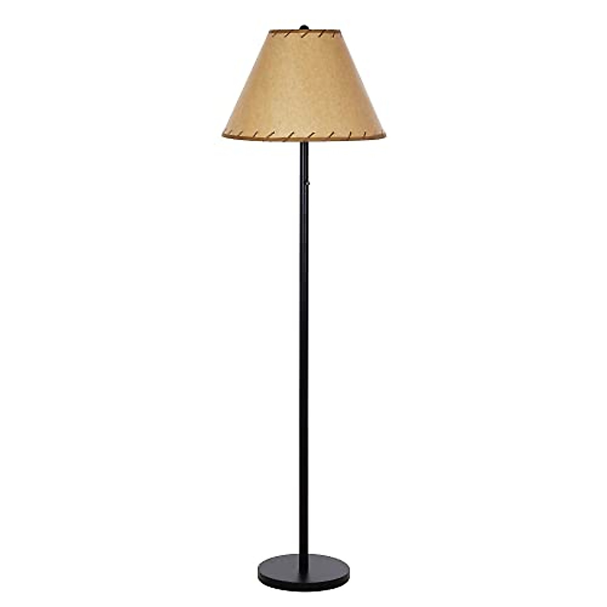 Catalina Lighting 22972-000 Rustic Cabin Lodge 3-Piece Table & Floor Lamp Set with Pull Chain, LED Bulb Included, 58", Dark Bronze Solid Shade