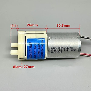 Submersible Sump Pump CJAP27 12V Air Pump CJAP27-AC12A5 27mm Pneumatic Pump with 370 DC Motor Transfer Pump