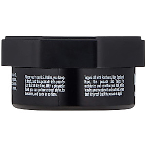 GIBS Grooming OG Baller Pomade- Flex Hold Medium Shine- With Holy Basil Oil, & Panthenol For Men, 3 oz