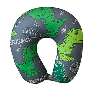 Cloudz Kids Microbead Travel Neck Pillow - Dinosaur