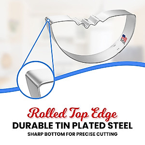 Watermelon Slice Cookie Cutter 3.5 inch - Made in the USA – Foose Store Cookie Cutters Tin Plated Steel