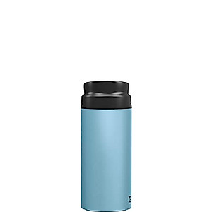 CamelBak Forge Flow Coffee & Travel Mug, Insulated Stainless Steel - Non-Slip Silicon Base - Easy One-Handed Operation - 12oz, Dusk Blue