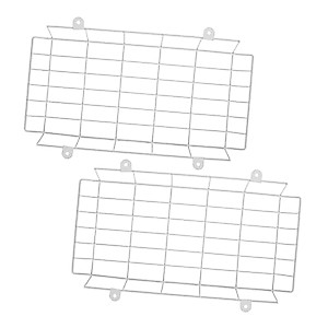 CAXUSD 2pcs School Evacuation Sign Exit Sign Protective Covers Emergency Light Protection Exit Sign Protective Cage Sign Light Covers Light Switch Covers Guard LED Exit Sign White Iron