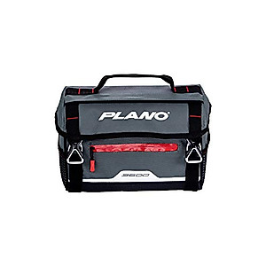 Plano Weekend Series 3600 Softsider Tackle Bag, Gray Fabric, Includes 2 3600 Stowaway Utility Tackle Boxes, Soft Fishing Tackle Storage Bag, Water-Resistant