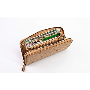 Modern Hobo Women's Cork Wallet/Cork Clutch/With RFID Protection/Vegan Wallet/Sustainably-Crafted Cork Wallet, Medium