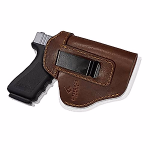 Glock 43X Holster Glock Best Concealed Carry Holster Gun Holster IWB/OWB Holster Glock 19 Holster, Leather Cross Draw Holsters, Appendix Carry, Glock 43 Holster, Taurus G3C Glock 48 Holster
