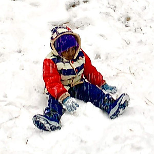 UGREVZ Girls Boys Snow Pants 2-9 years old Thick Winter Warm Pants Girl Activewear Clothes(A0001Black-6)