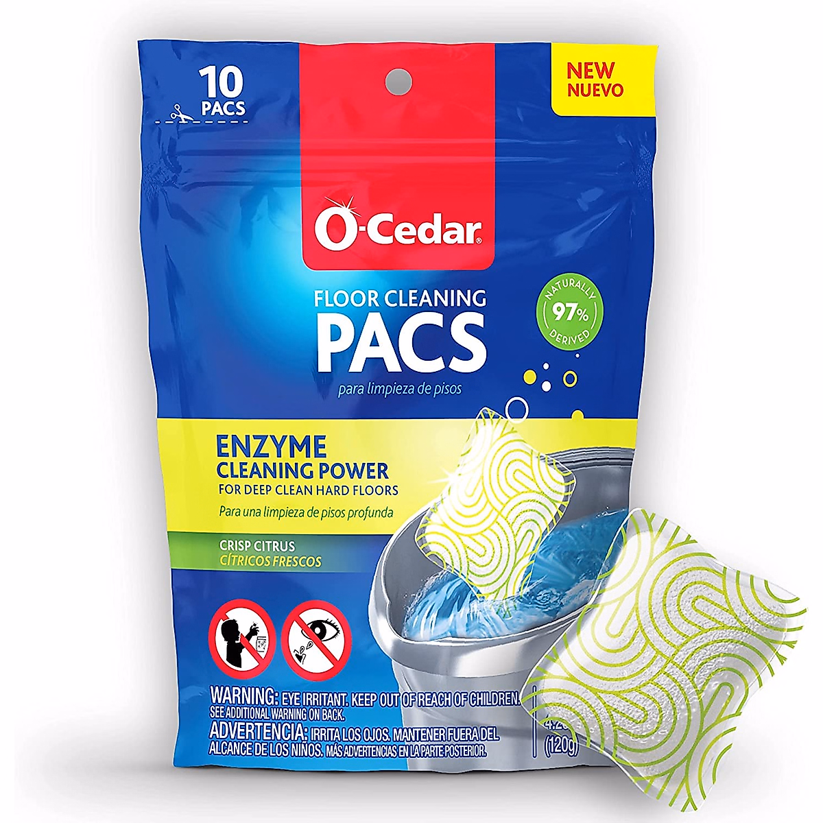 O-Cedar Floor Cleaning 30ct Pacs Citrus Scent 10ct (3-Packs)
