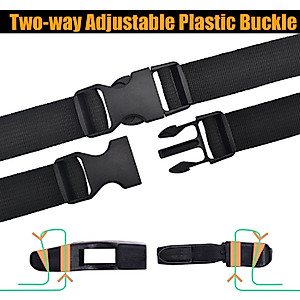 Quick Side Release Buckle for 1 inch/25mm Webbing Straps, Replacement Buckle 1" Wide Inside, Heavy Duty Plastic Buckles Dual Adjustable No Sewing Clips for Boat Cover Luggage Strap Pet Collar Backpack