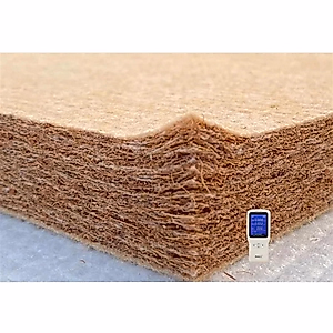 Queen Mattress Topper, Green Pure Natural 3E Coconut Palm Mattress, Folding Mattress, 1/2/3in3E Eco-Friendly Coconut Palm Filling - 6-Zone Support - Twin - Queen - King - Full Size(Color:Gold,Size:71