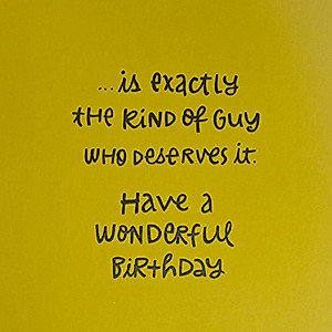 Hallmark Birthday Card for Him (Extra Attention), Color Band Cake (0499RZB1194)