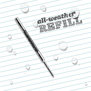 Rite in the Rain Weatherproof Pen Refill - Black Ink - (No. 37R), 3.5 x 0.187 x 0.25