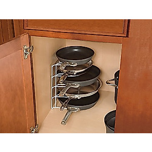 Rubbermaid Pan Organizer, Cookware Rack, Black