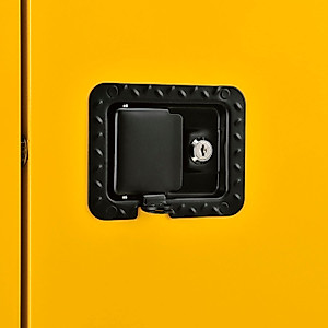 Global Industrial Flammable Cabinet, Self Close Single Door, 16 Gallon, 23"Wx18"Dx44"H