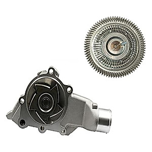 VIPCAR 1088 Engine Cooling Water Pump & Fan Clutch Assembly for Jeep 1999-2004 Grand Cherokee WJ 4.0L Power Tech I6
