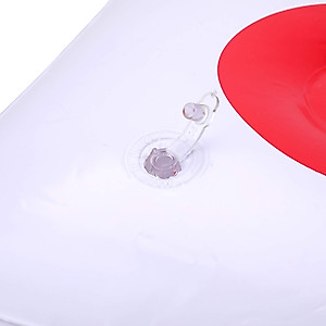 Suwimut 4 Pack Jumbo Inflatable Dice, 13 Inches White and Black Giant Inflatable Dice for Indoor and Outdoor Broad Game, Pool Party, Bonus 1 Pump