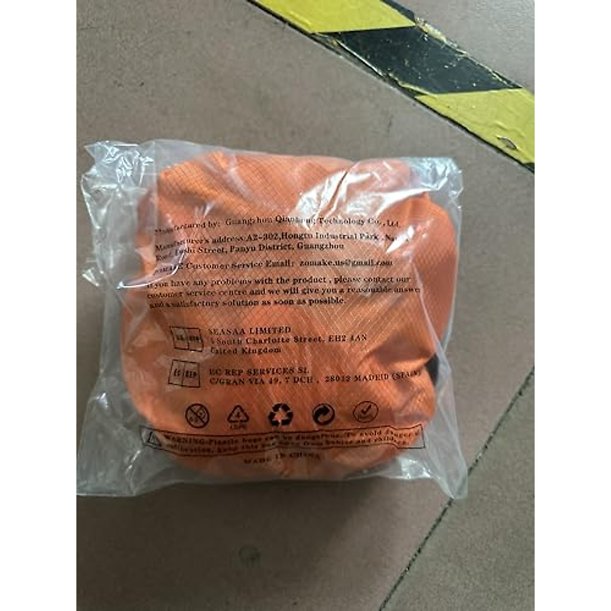 ZOMAKE Ultra Lightweight Packable Backpack 25L, Foldable Hiking Backpacks Water Resistant Small Folding Daypack for Travel(Orange)