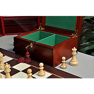 The House of Staunton The Reykjavik II Series Chess Set, Box & Board Combination - Purpleheart Gilded