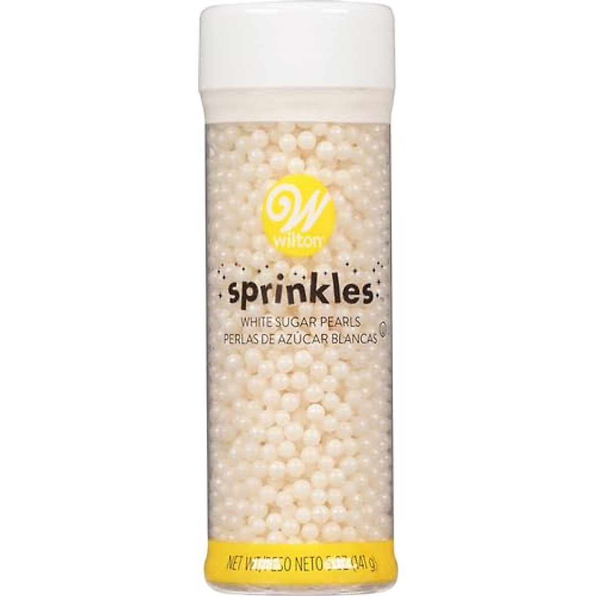 Wilton Sugar Pearls, White, 5 Oz, Non Toxic