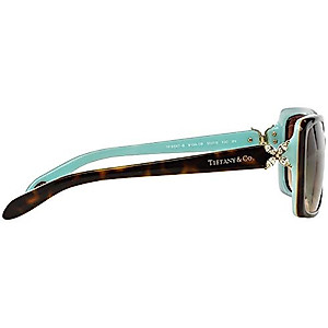 Tiffany & Co. TF4047B - 81343BTOP HAVANA/BLUE Sunglasses w/Brown Gradient Lens 55mm