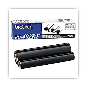 Brother Pc402rf Thermal Transfer Refill Roll, Black, 2/Pk - In Retail Packaging