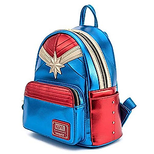 Loungefly Marvel Captain Marvel Classic Cosplay Womens Double Strap Shoulder Bag Purse