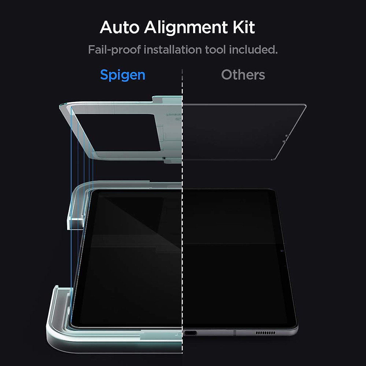 Spigen Tempered Glass Screen Protector [GlasTR EZ FIT] Designed for Galaxy Tab S8 / Galaxy Tab S7 (11 inch) [9H Hardness/Case-Friendly]