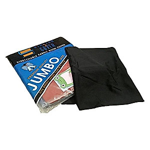 School Book Covers – 6 Frustration Free, Long Lasting Stretchable Fabric Jumbo Book Covers with 3 Post It Pads. Jumbo 9" x 12". Fit Textbooks. Perfect for School and Gifts.