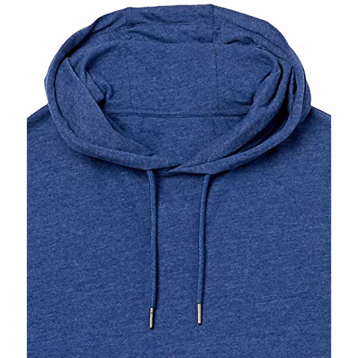 Amazon Essentials Men's Lightweight Jersey Pullover Hoodie, Blue Heather, Large
