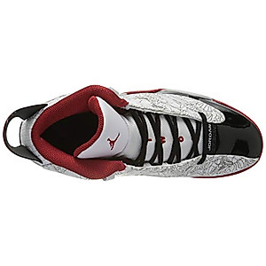 Nike Men's Air Jordan Dub-Zero Shoe, White Black Varsity Red Neutral Grey, 9.5