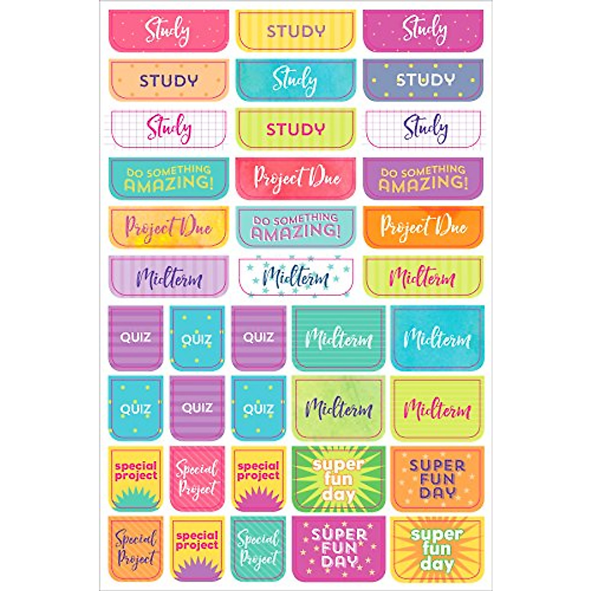 Student Planner Stickers (Set of 575 Stickers)