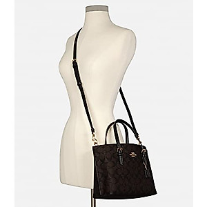 COACH Women's Mollie Tote 25, Brown Black, Medium