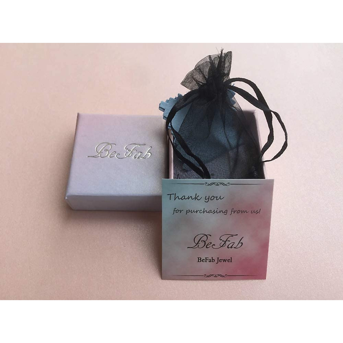 BeFab Sterling Silver Classic 3 Ct Princess Accented Solitaire Engagement Ring Square Cut Anniversary Ring (Silver, 7)