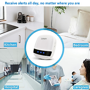 LIOTOIN Wireless Caregiver Pager Call Button Nurse Alert System Call Bell for Home/Elderly/Patients/Disabled 3 Transmitters 3 Plugin Receivers (600+ft Operating Range)…