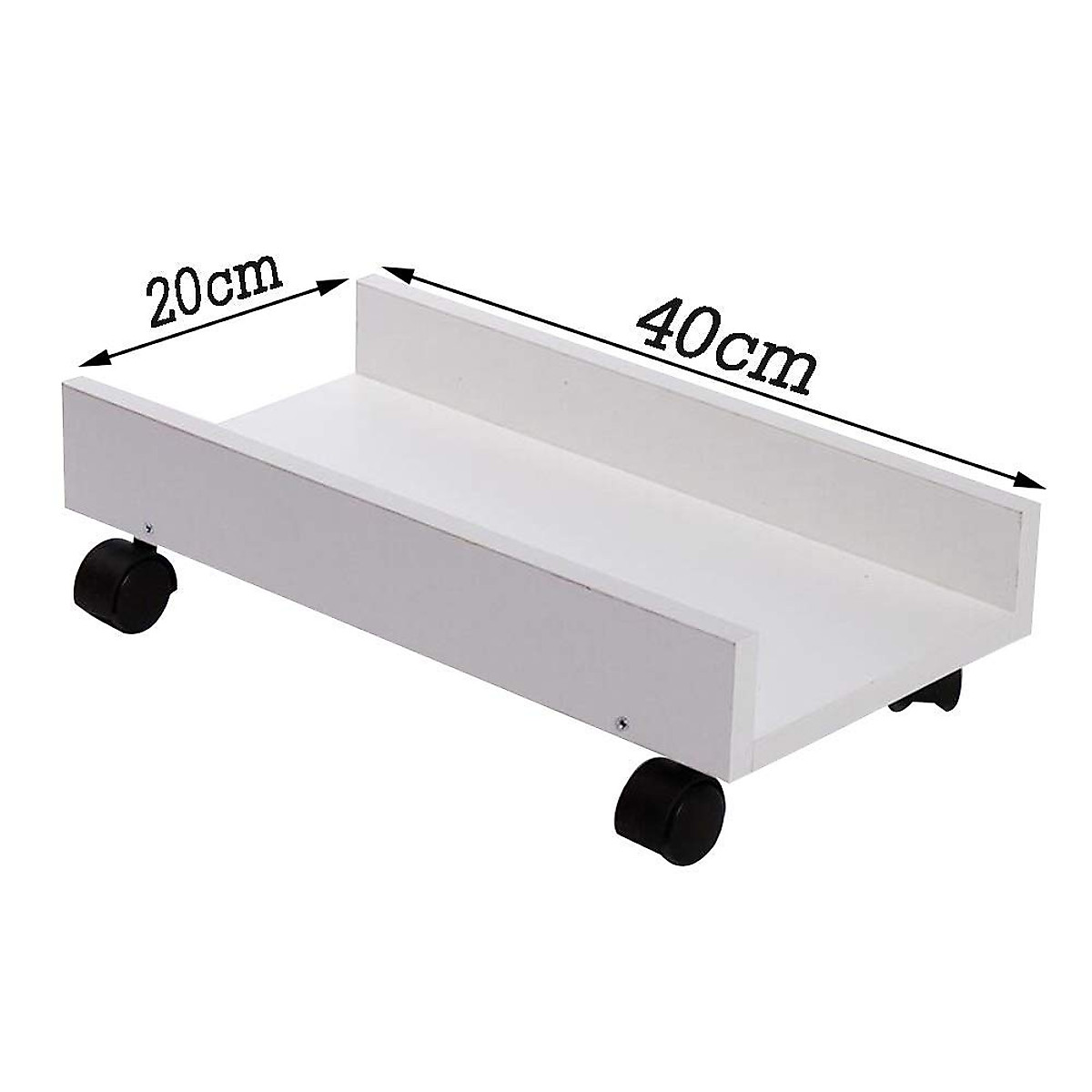 YGCBL Multifunction Portable Hand Trucks,Trolleywood Platform Dolly Transport Roller Dollies Solid Wood Guardrail Main Chassis Base with Brake Easy to Clean 40Kg Capacity, 7 Colors,Blue