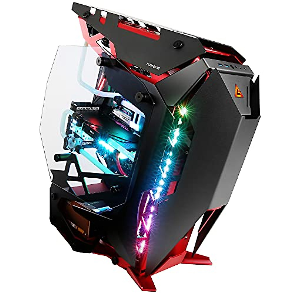 Antec Torque Black/Red Aluminum ATX Mid Tower Computer Case/Winner of iF Design Award 2019